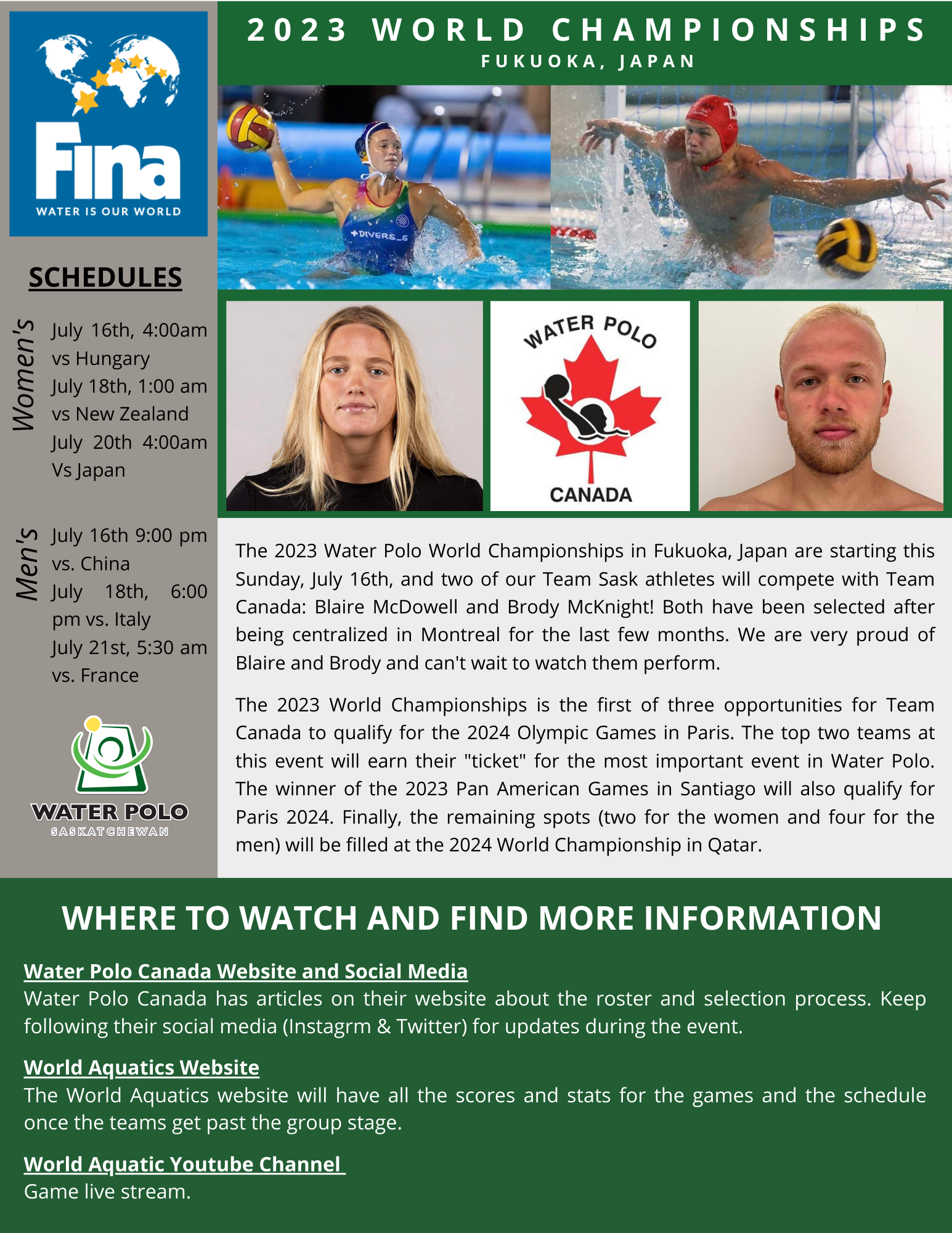 Water Polo Saskatchewan : Website by RAMP InterActive